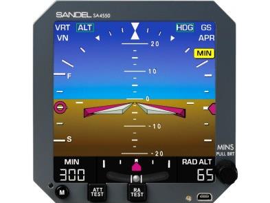 Sandel SA4550 Primary Attitude Display | AIR TEAM